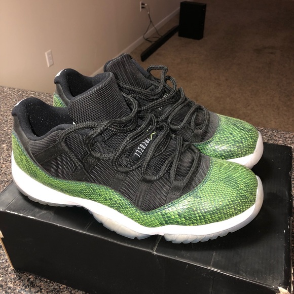 Jordan | Shoes | Green Snake Skin Retro Jordan 1s Lows | Poshmark